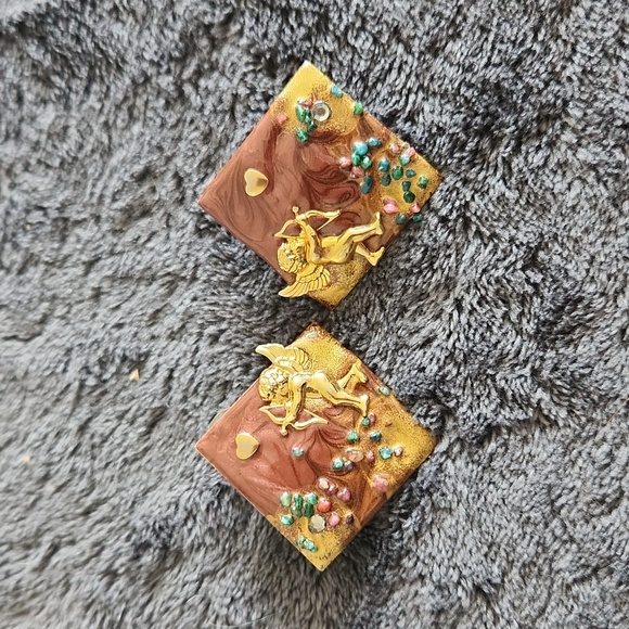 Jewelry | Metal Cupid Earrings | Poshmark